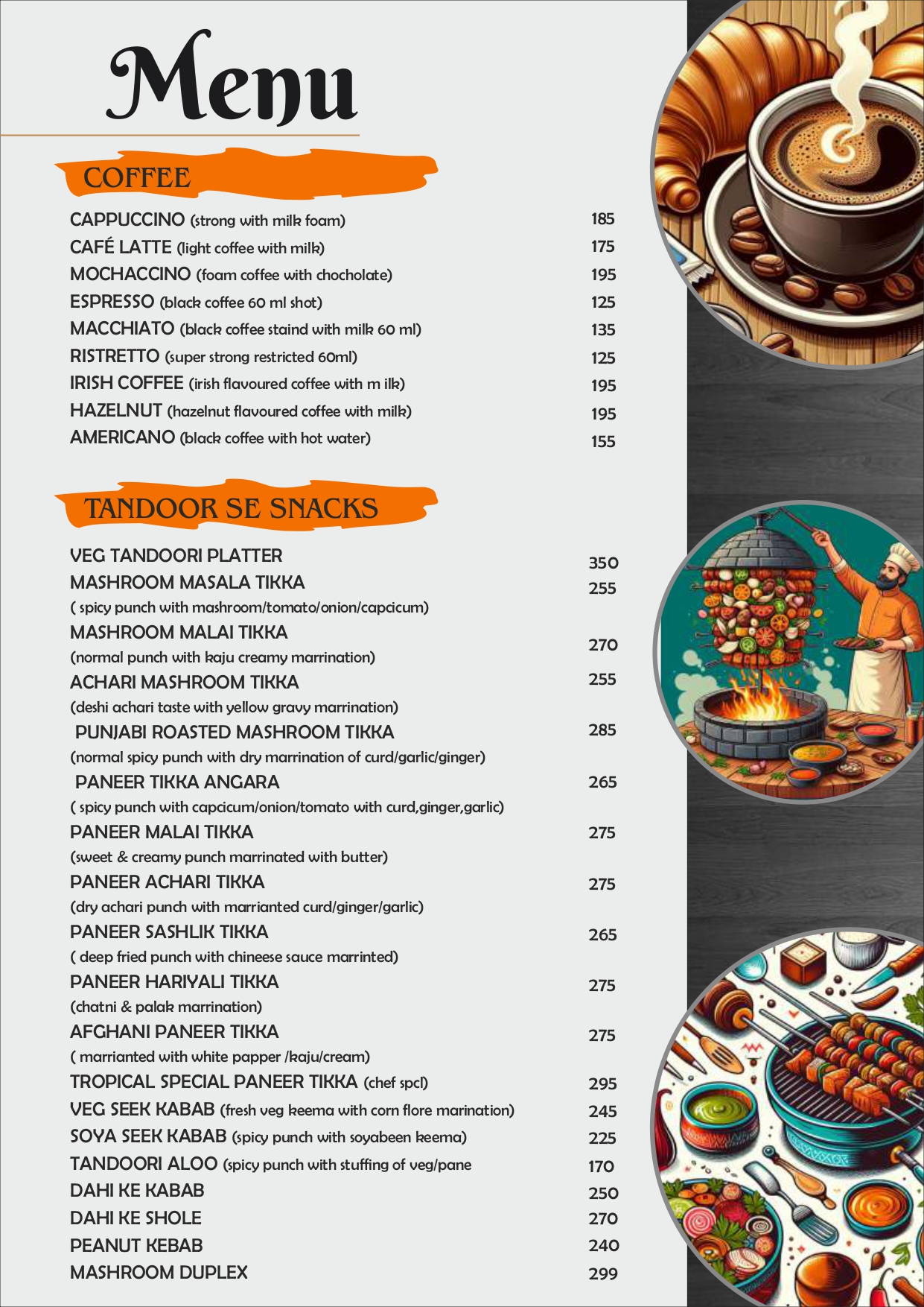 Tropical Cafe Menu - Explore Our Delicious Offerings